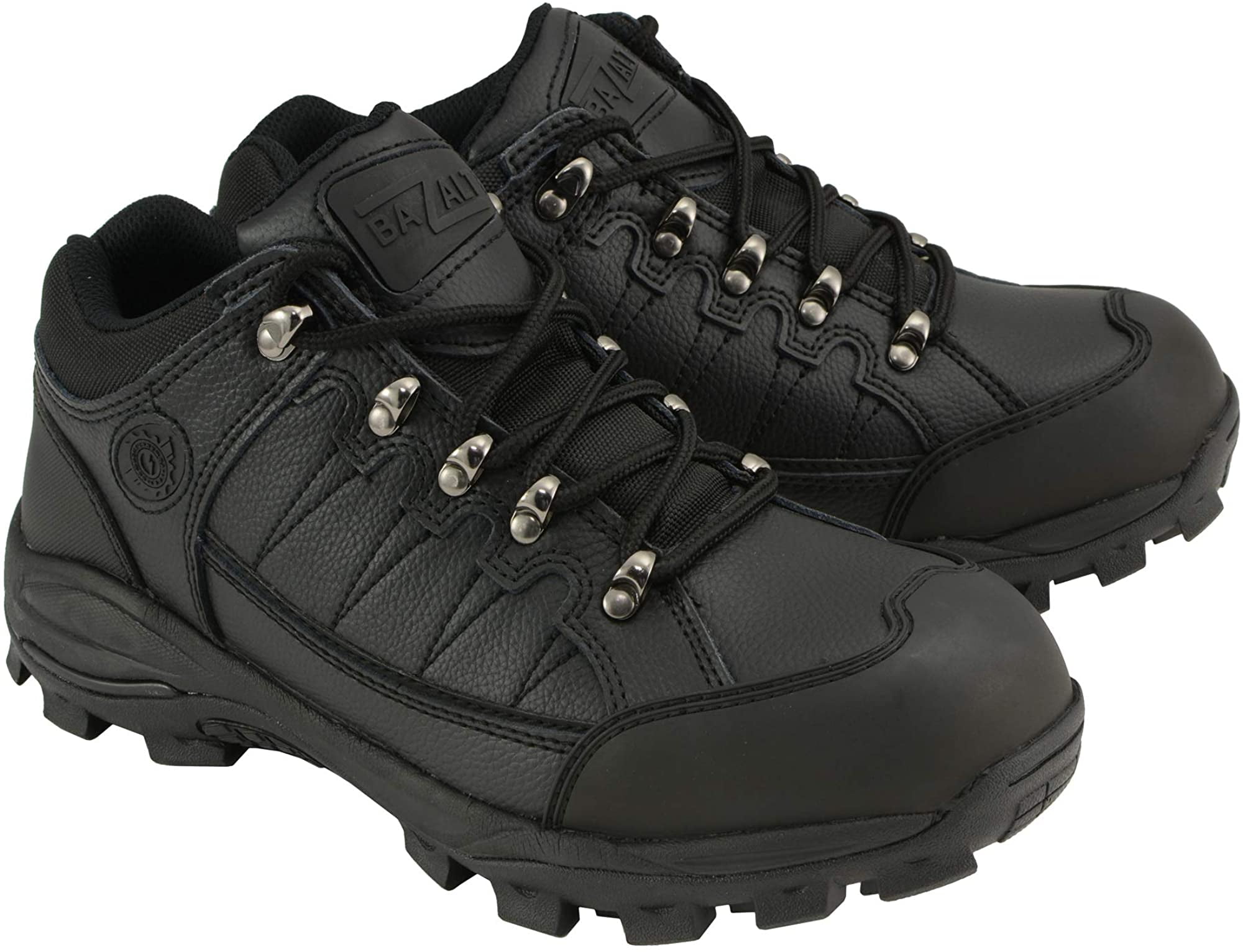 Bazalt-Mens Black Yellow Water Frost Proof Leather Shoe-BLK/Yellow ...
