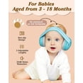 2-in-1 Baby Ear Muffs Noise Protection, Adjustable Headphones with ...
