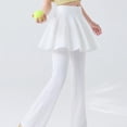 AINIYS Girls Kids Skirt Layered Flare Pants Elastic Waist Cute Trousers ...