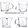 70ml Mini Glass Measuring Cup with handle 2 oz Shot Glass Espresso Jugs ...