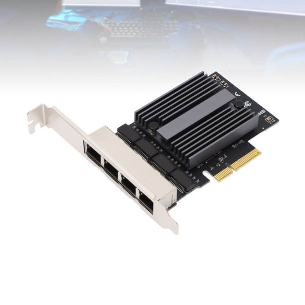 Port 4 Port Gigabit Ethernet Card 8 LED Indicators 2.5G Quad RJ45 Port ...