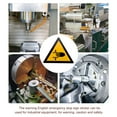 GETAJGHSD 1Pc Hand Crushing Warning Decal Black Safety Sticker for ...
