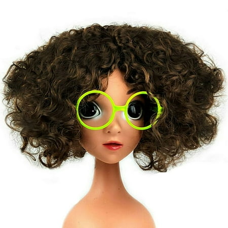JinLinly Mirabel Cosplay Wig,Costume Dress Hair With Glasses Frames ...