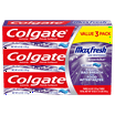 Colgate MaxFresh KnockOut Whitening Toothpaste with Mini Breath Strips ...