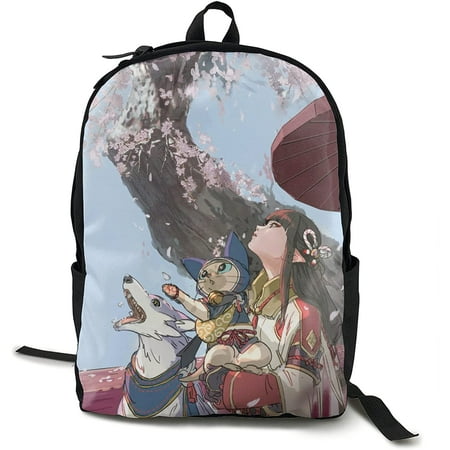 Mon-Ster Hun-Ter Rise Cool Casual Backpack School Bag Hiking Backpack ...