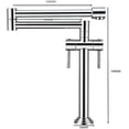 Kitchen Sink Faucet for Bar Farmhouse Commercial, Solid Brass Crane for ...