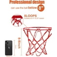 Mini Basketball Net Replacement 8 Loop [2 Pack], Vibrant Color, for ...