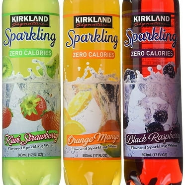 Kirkland Signature Flavored Sparkling Water, 17 Fluid Ounce (Pack of 24) - Walmart.com