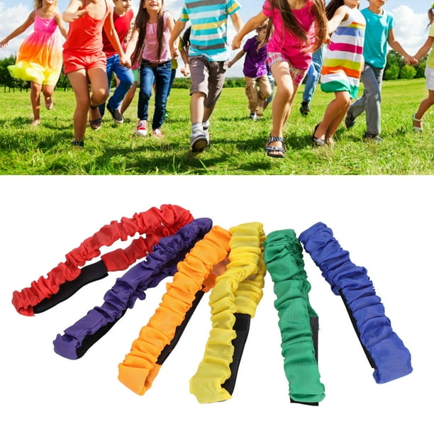 3 Legged Race Bands Colorful Elastic Tie Rope for Birthday Relay Race ...
