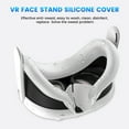 jixopn 2 in 1 Silicone VR Face Mask With Lens Protector for Meta Quest ...