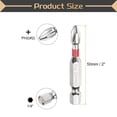 #2 Anti Slip Phillips Impact Screwdriver Bit PH2 1/4" Hex Shank 2 ...