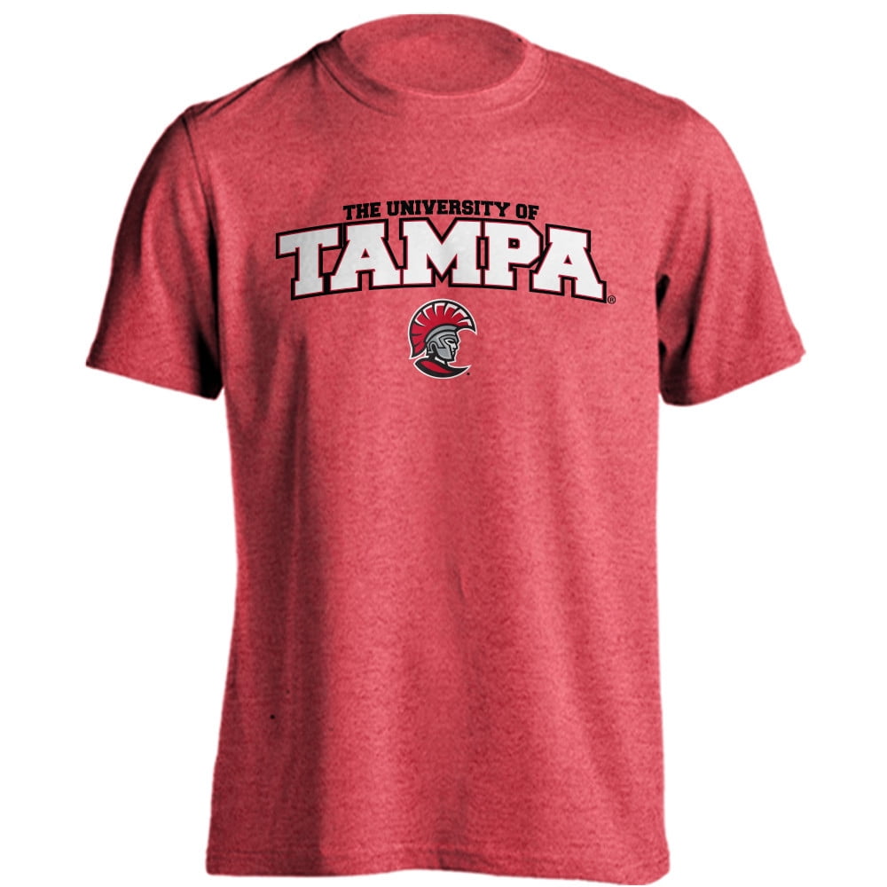 University of Tampa Spartans Classic Arch with Mascot Short Sleeve T ...
