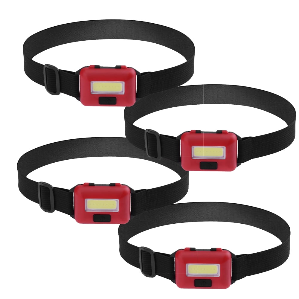 4 Pack Led Headlamp Flashlight for Adults and Kids COB Flood Light ...