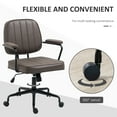 Homiyad Microfiber Office Chair Desk Chair with 360 Degree Swivel ...