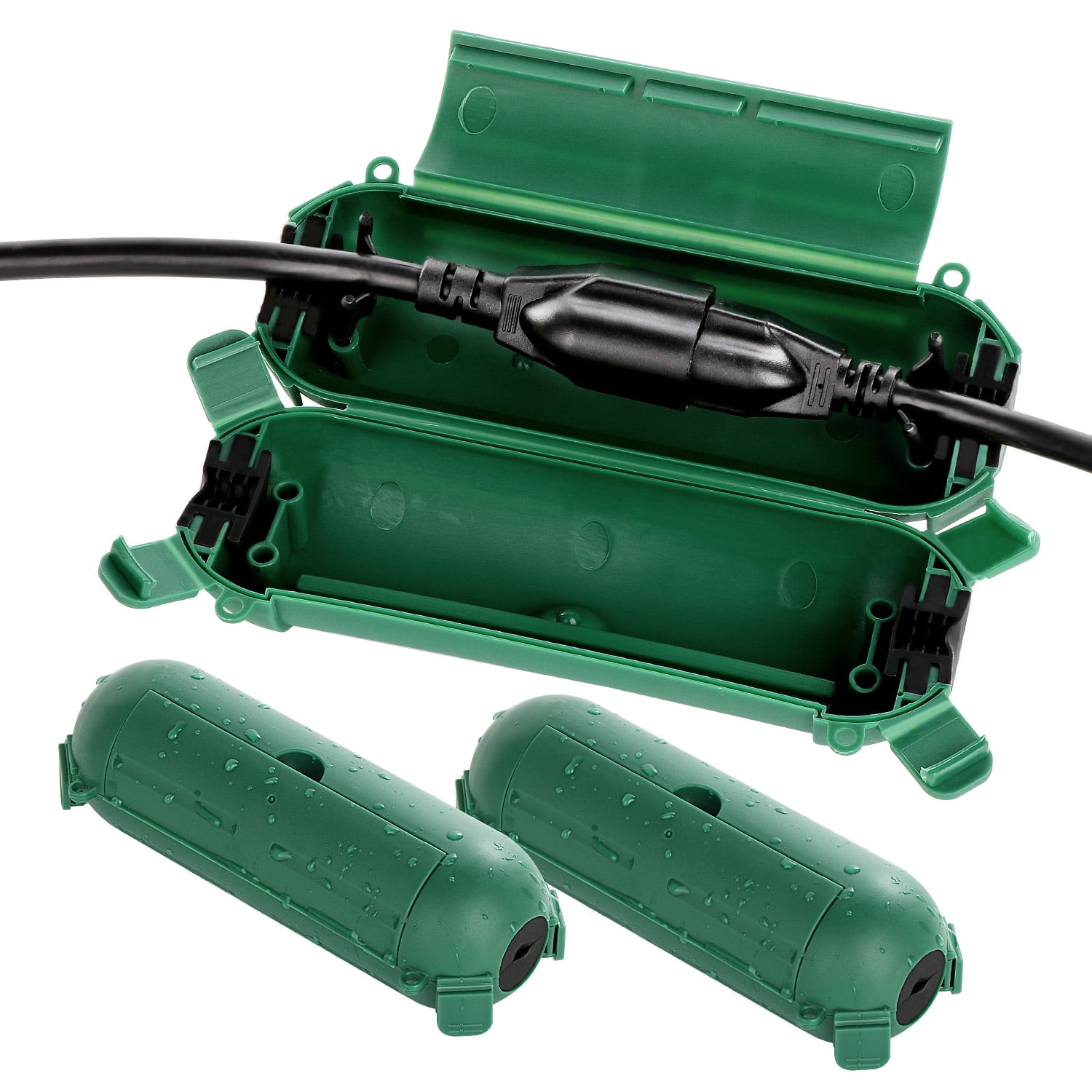 Restmo [3 Pack] Outdoor Extension Cord Safety Cover, IP44 Weatherproof Electrical Box to Protect ...