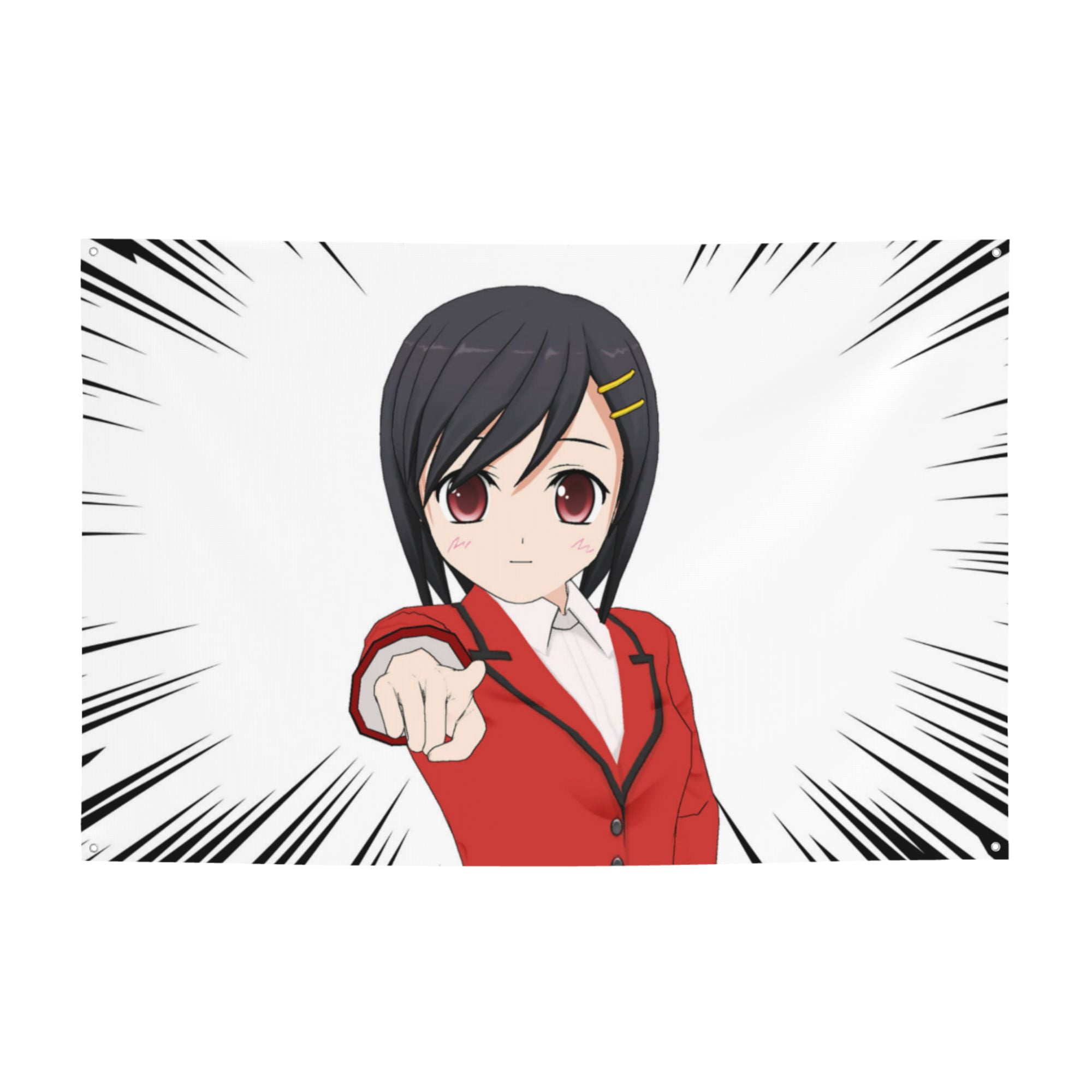 DouZhe Moe Anime Woman Sign Banner, Cute Comic Girl Hanging Banners ...