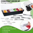 Hltsor 2 Ice Cooled Garnish Tray Deck Bar Garnish Caddy Condiment ...