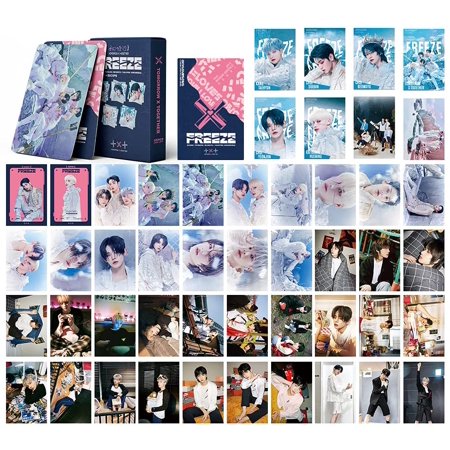 HEYTEA TXT LOMO Card 55Pcs Poster Card TXT Freeze Album Card Mini Cards ...