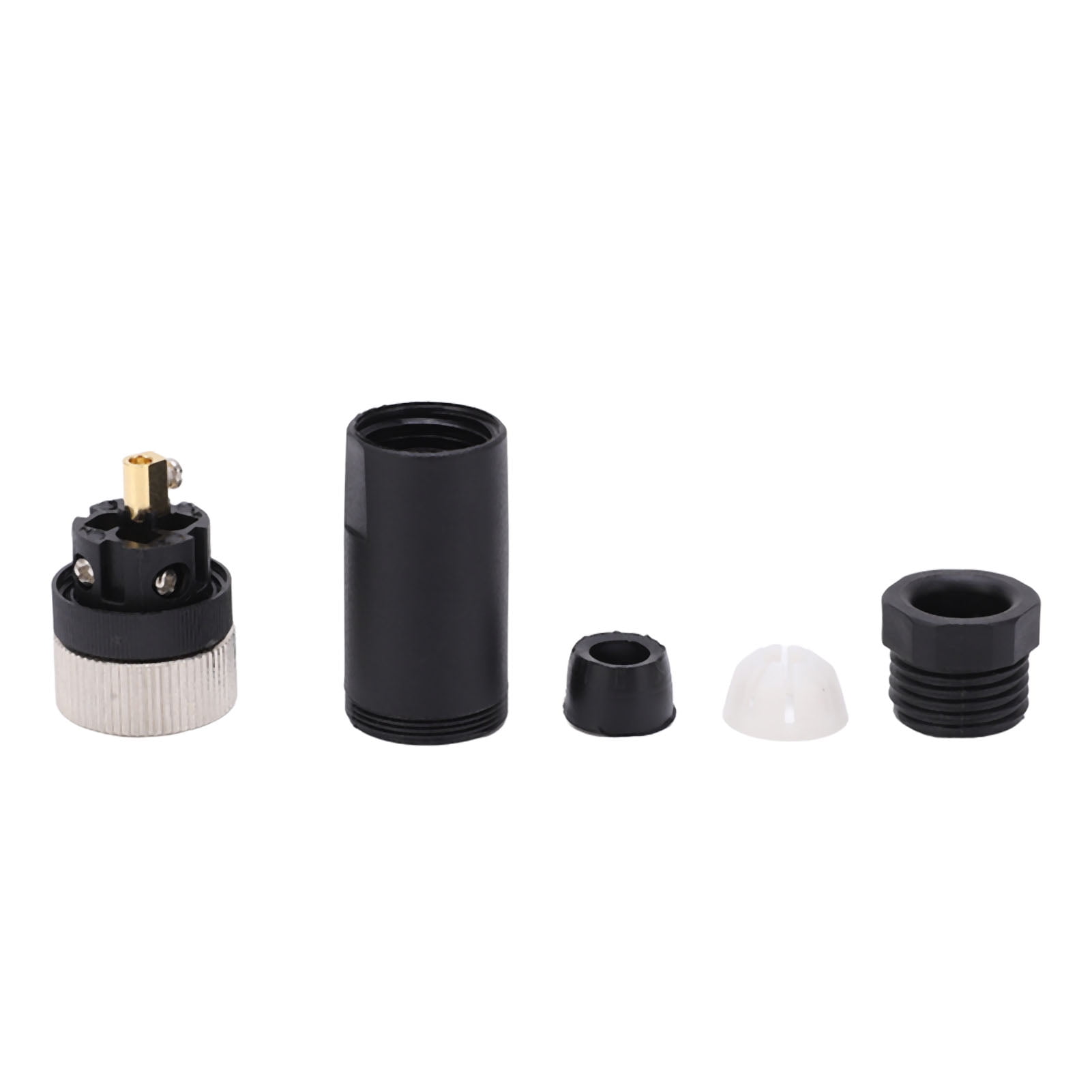 Conector instalable en campo, rosca externa M12 hembra de 5 pines para ...