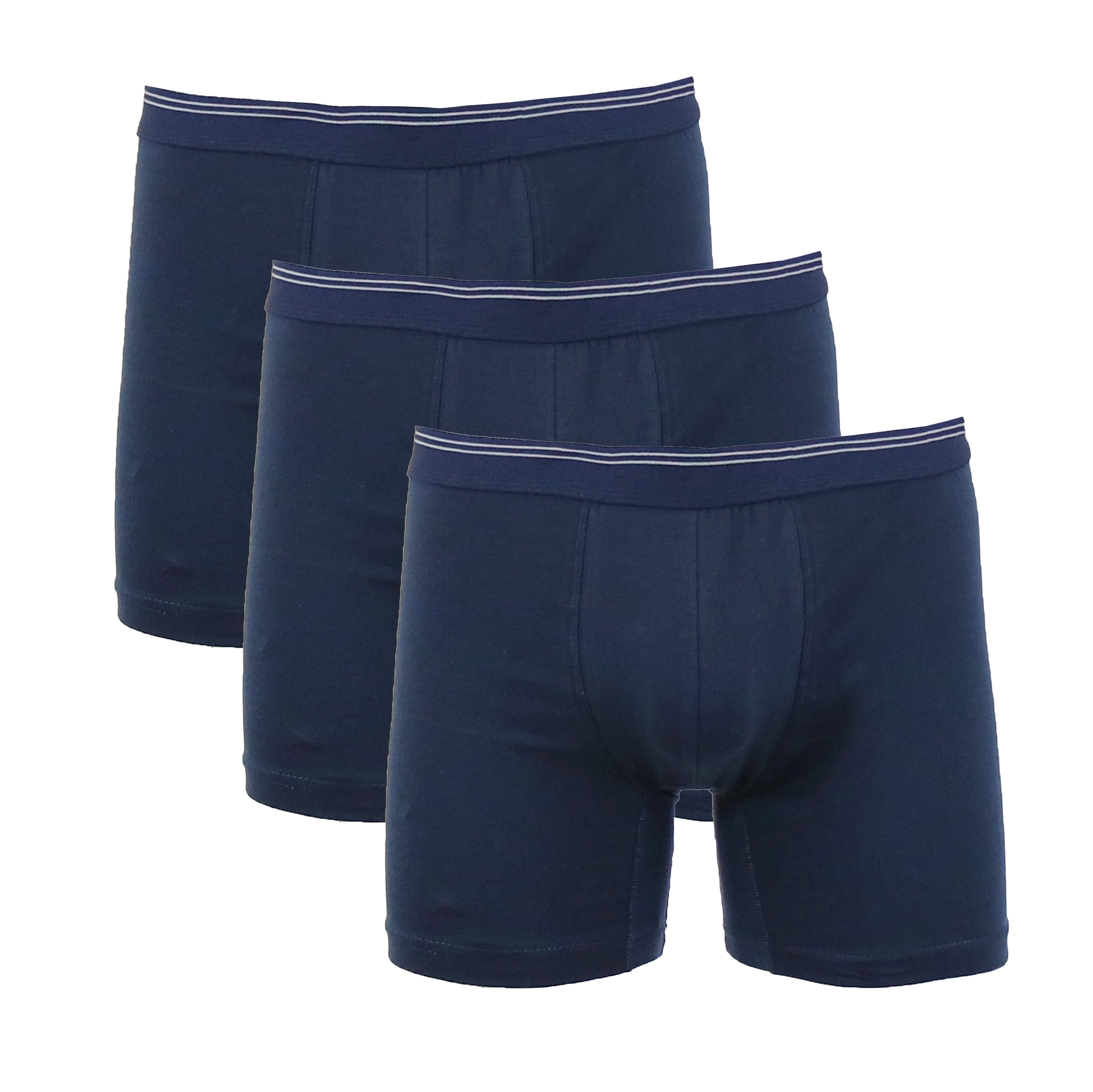 GBH Mens Cotton Blend Tag-less Boxer Briefs (3-Packs) - Walmart.com