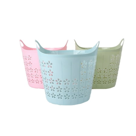 Hollow Laundry Basket Bath Storage Basket Bathroom Organizer Dirty ...
