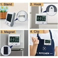Kitchen Timer & Stopwatch, with 3" Large Display, Loud Beep, Countdown ...