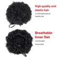 2Pcs Afro Puff Drawstring Ponytail Hair Extension - Synthetic Fluffy ...