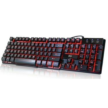Plugable Performance 104 Key Mechanical Keyboard - Full-Size Backlit ...