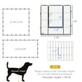 PawHut 24 Panel 31.5 Inch Dog Playpen for Small and Medium Dogs, Gray ...