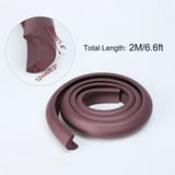 Uxcell 6.6ft x 1.4" x 0.5" Desk Table Edge Cushion Guard Strip Roll ...