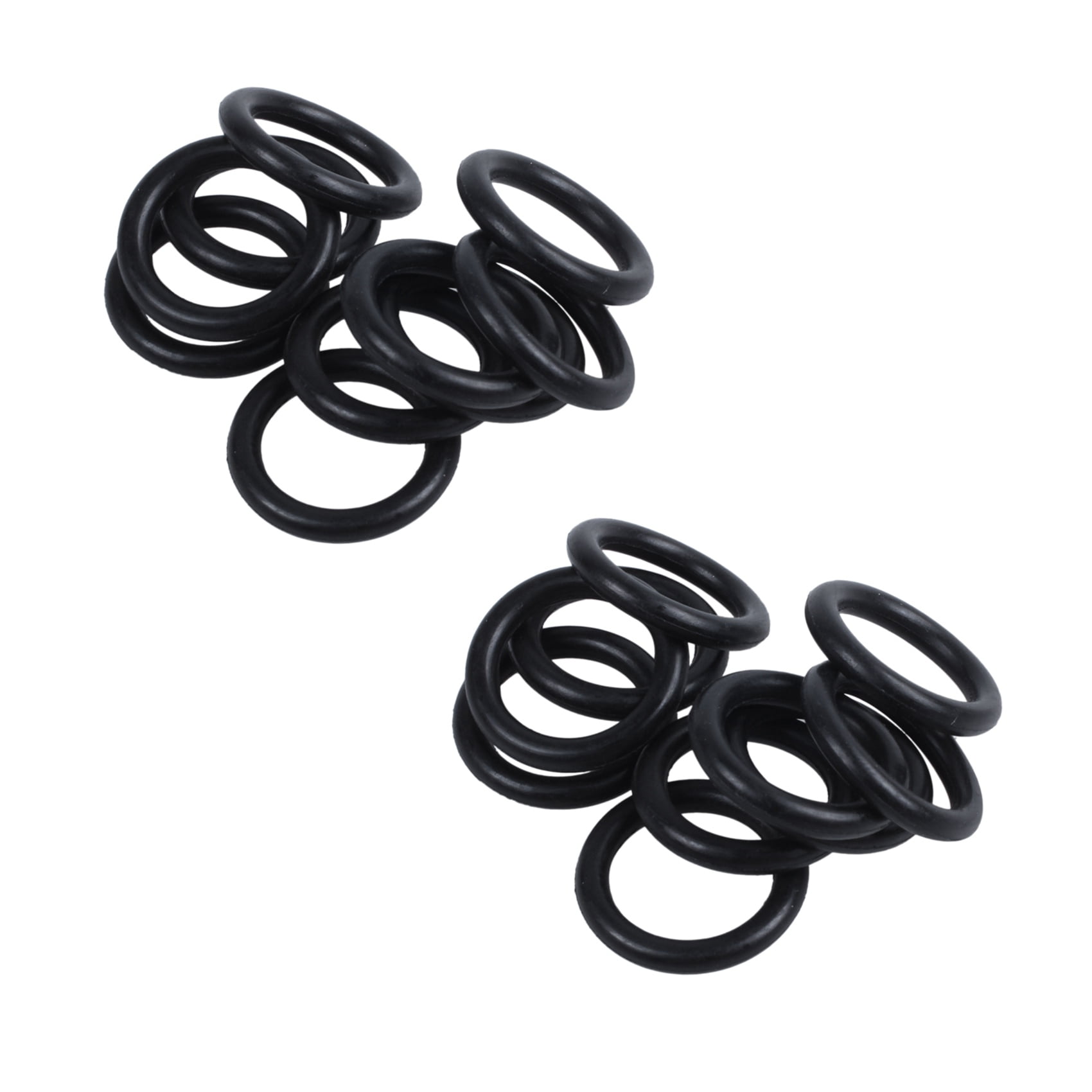 Click here for Geloo 20 Pcs Black Rubber Oil Seal O-Rings Seals W... prices