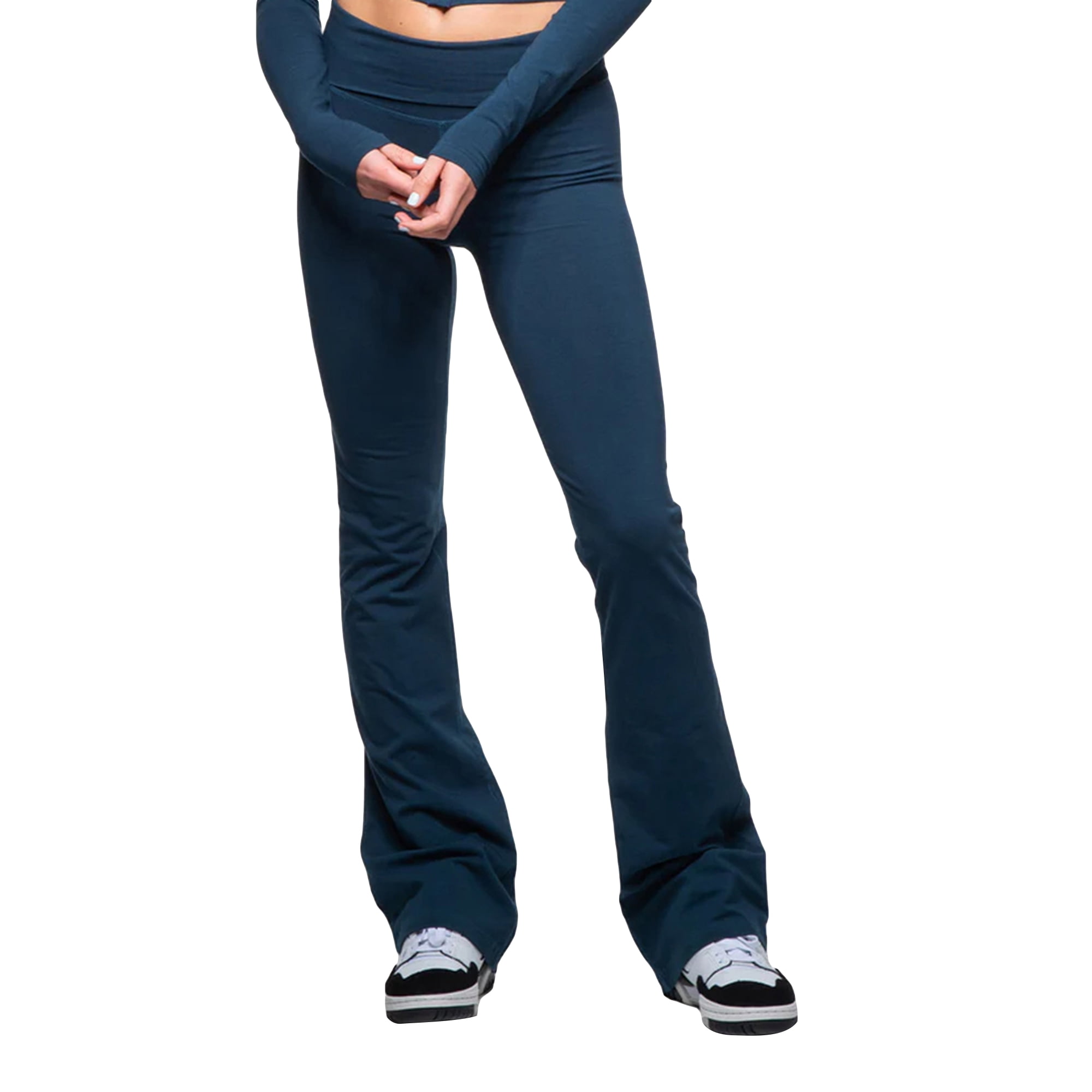 Click here for Gupgi Women Flare Leggings Solid Color Basic Yoga... prices