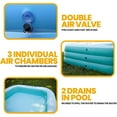 Toysical Inflatable Pool with Pump, 118 x 72 x 22” Durable Above Ground ...