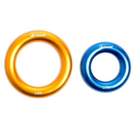 2 Pack Aluminum Rappel Ring, Aluminum Alloy O-Ring, 22KN Rappel Rings ...