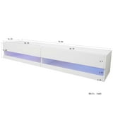 TV Stand with LED Lights, Floating TV Stand Wall Mounted Media Console ...