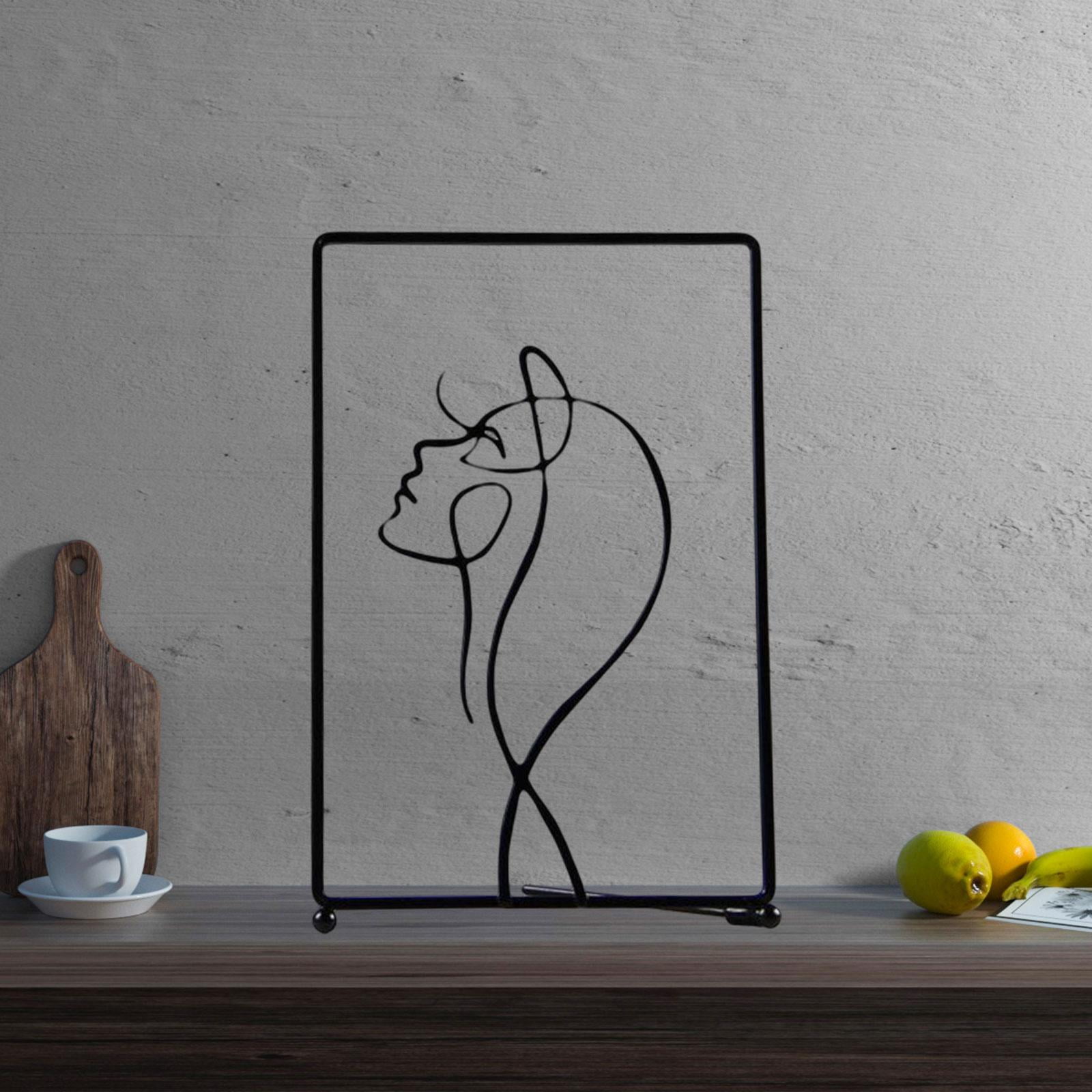 Figuras de dibujo de línea de arte abstracto Soledad escultura humana ...