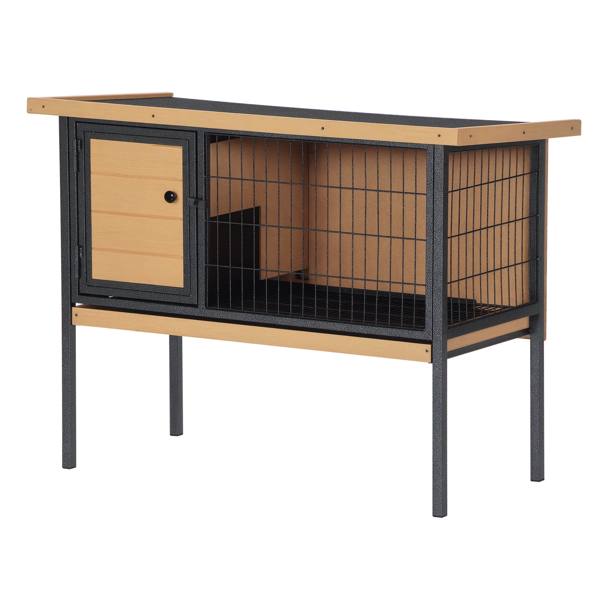 Click here for Pawhut Rabbit Hutch Elevated Bunny Cage With Tray... prices