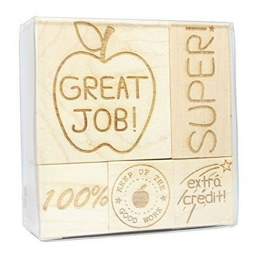 Hero Arts Rubber Woodblock Stamp Set, Teacher Approval, Set of 6 ...