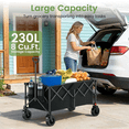 Collapsible Wagon Cart 330 Lb Capacity 360 ° Rotating Wheels Built-in ...