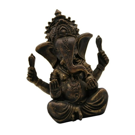 Meditating Buddha Elephant Statue Elephant Hindu God Handmade | Walmart ...