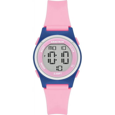 Marathon by Timex Women's Pink/Silver 39mm Sport Watch, Resin Strap ...