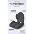 Ergonomic Memory Foam Seat Cushion, L-Shaped Orthopedic with Lumbar ...