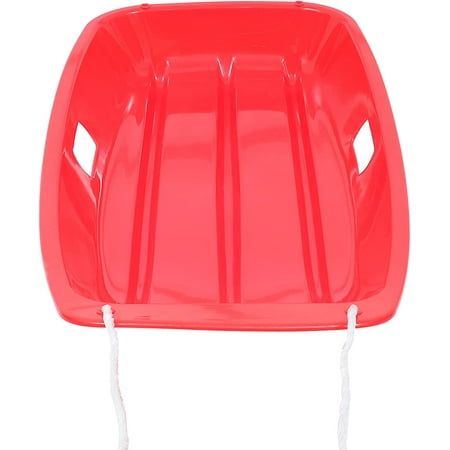 Plastic Snow Sleds Kid Adult: Red Snow Sled Snow Slider Toboggan Sled ...