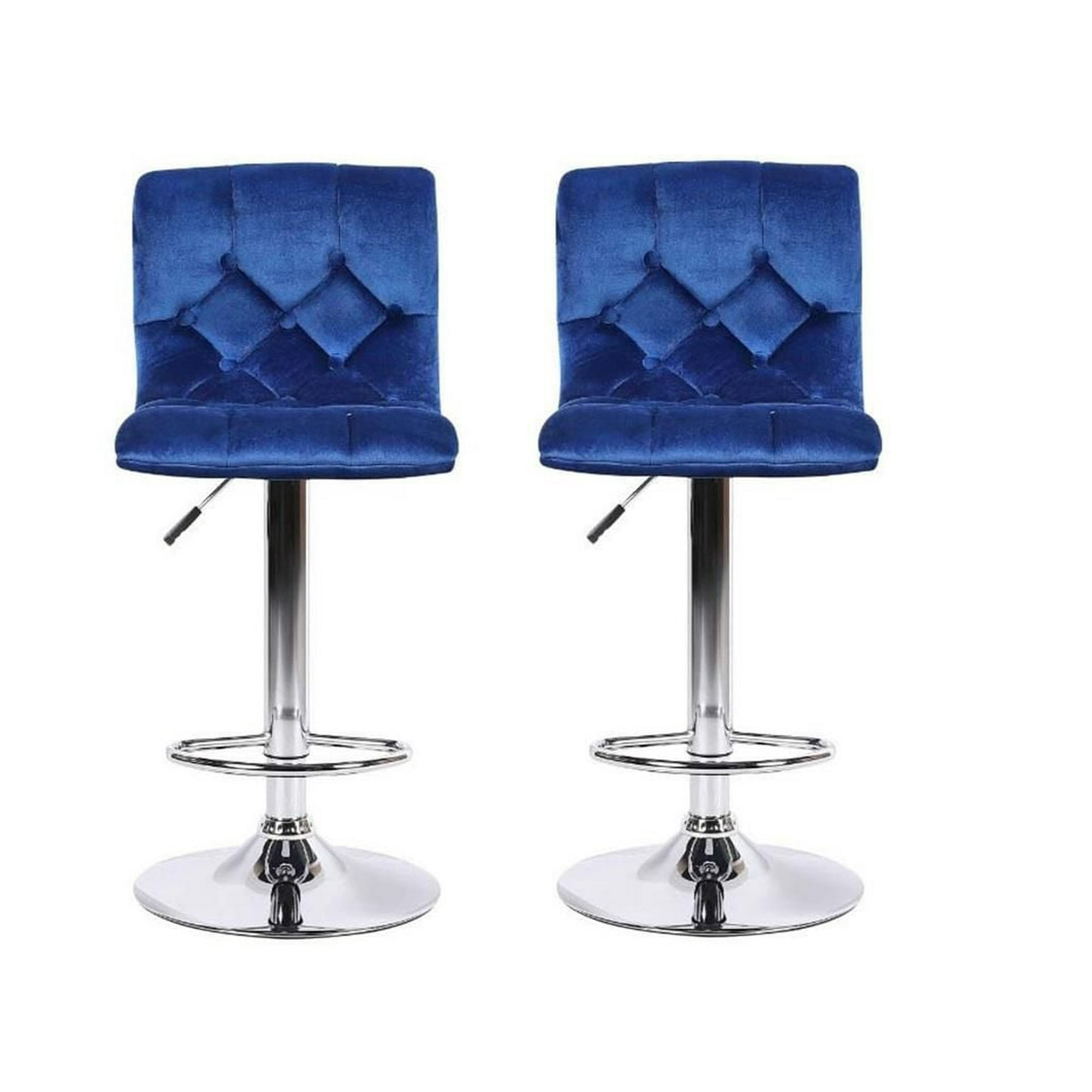 Click here for Heavenly Collection Blue Velvet Adjustable Stool prices