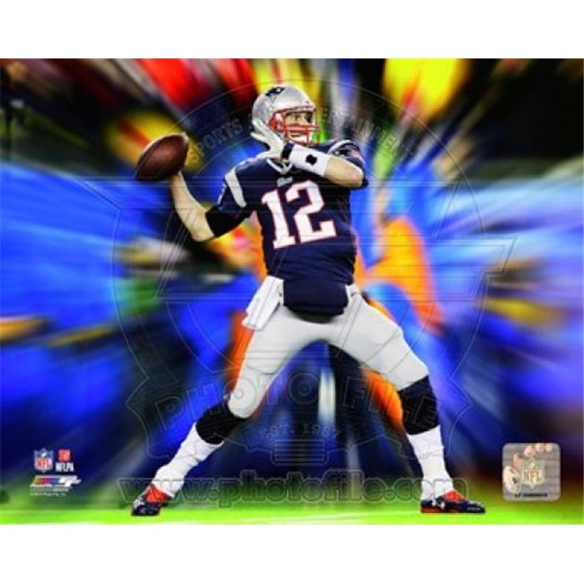 Tom Brady Motion Blast Sports Photo - 10 x 8 in. - Walmart.com