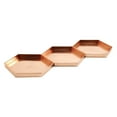 ACHLA Designs Copper Hexagonal Tray - Set of 3 - Walmart.com