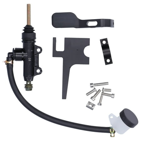 Fyydes 7/8in Motorcycle Thumb Brake Lever Rear Master Pump Cylinder ...
