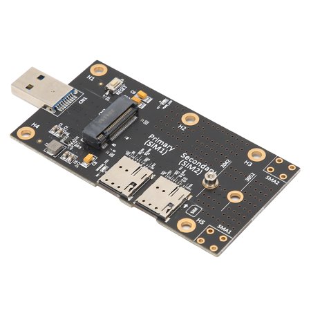 Fdit Dual SIM Card Slot Adapter,M.2 To USB 3.0 Adapter Push Connector ...