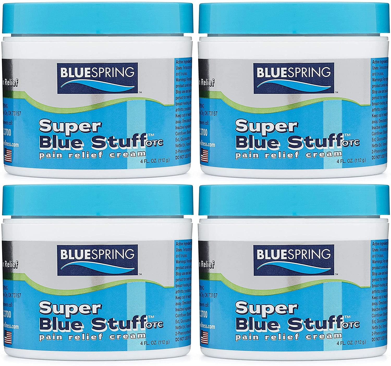 Blue Spring Super Blue Stuff: Natural Pain Relief Cream with Emu Oil ...