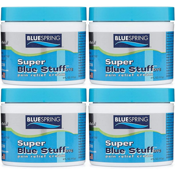 Blue Spring Super Blue Stuff: Natural Pain Relief Cream with Emu Oil ...